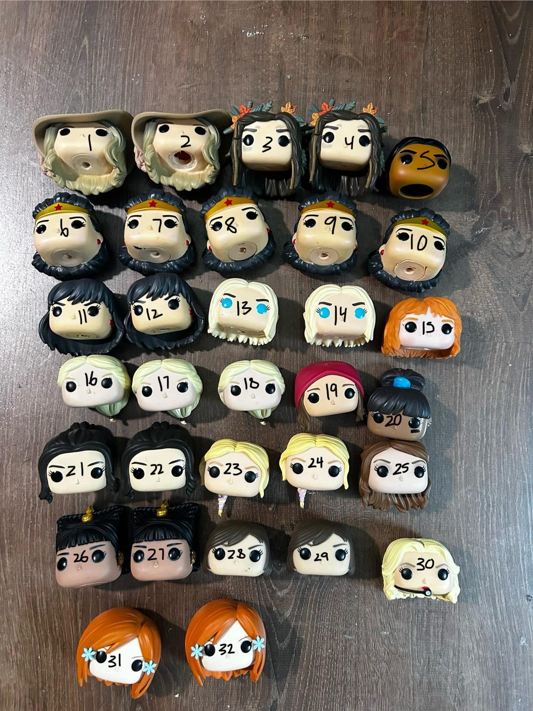 Funko Pop Female Heads - Etsy