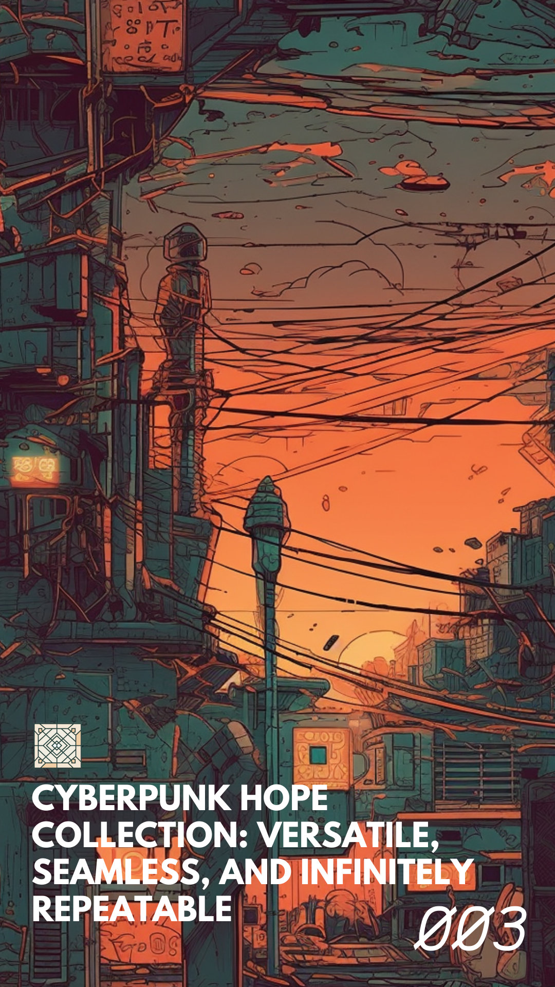 Cyberpunk Hope Collection -- Seamless Pattern, Seamless File ...