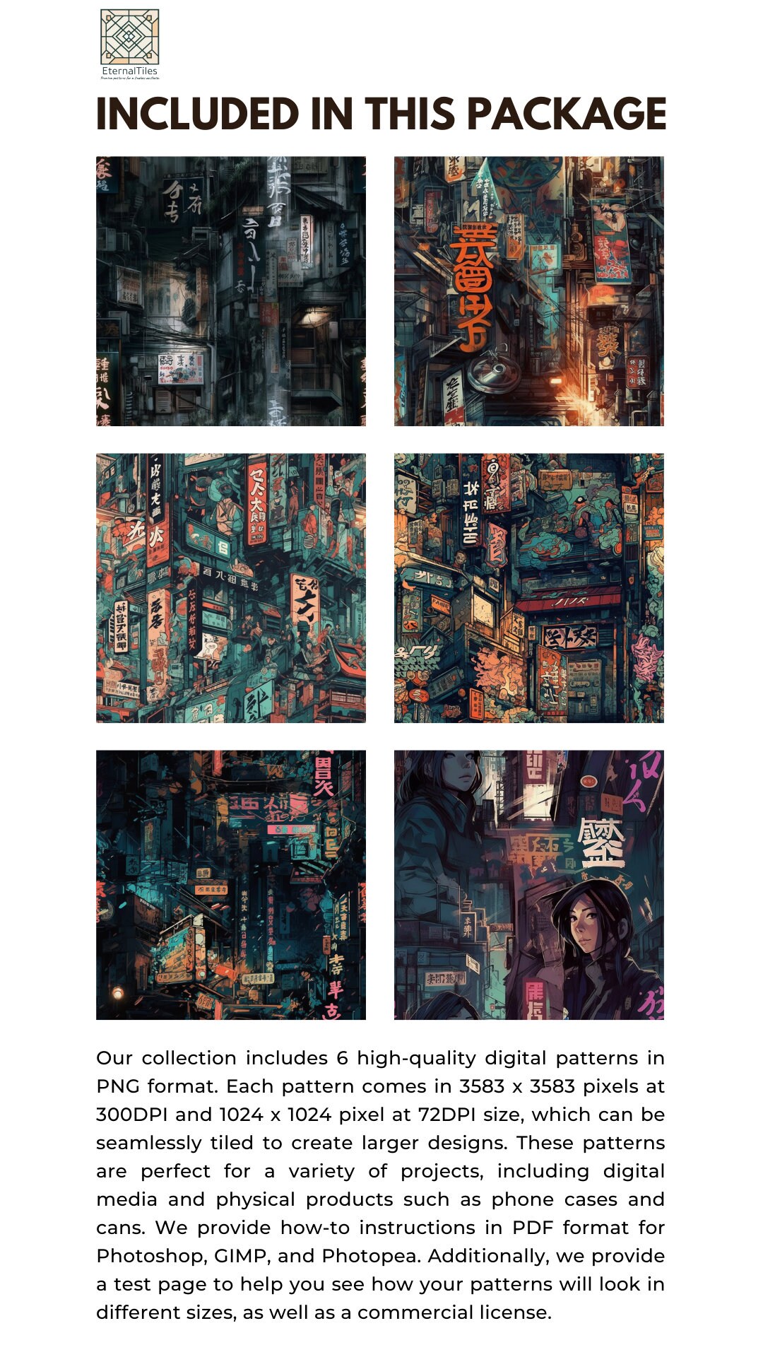 Urban Japan Graffiti Collection Seamless Pattern, Seamless Design ...