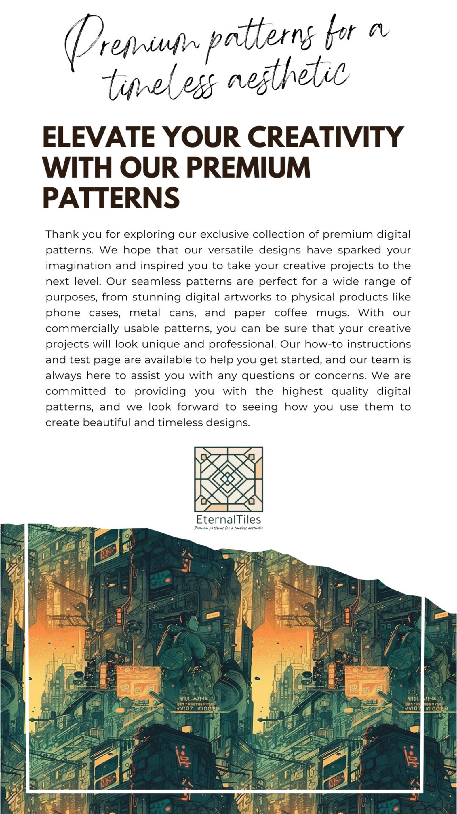 Cyberpunk Hope Collection -- Seamless Pattern, Seamless File ...