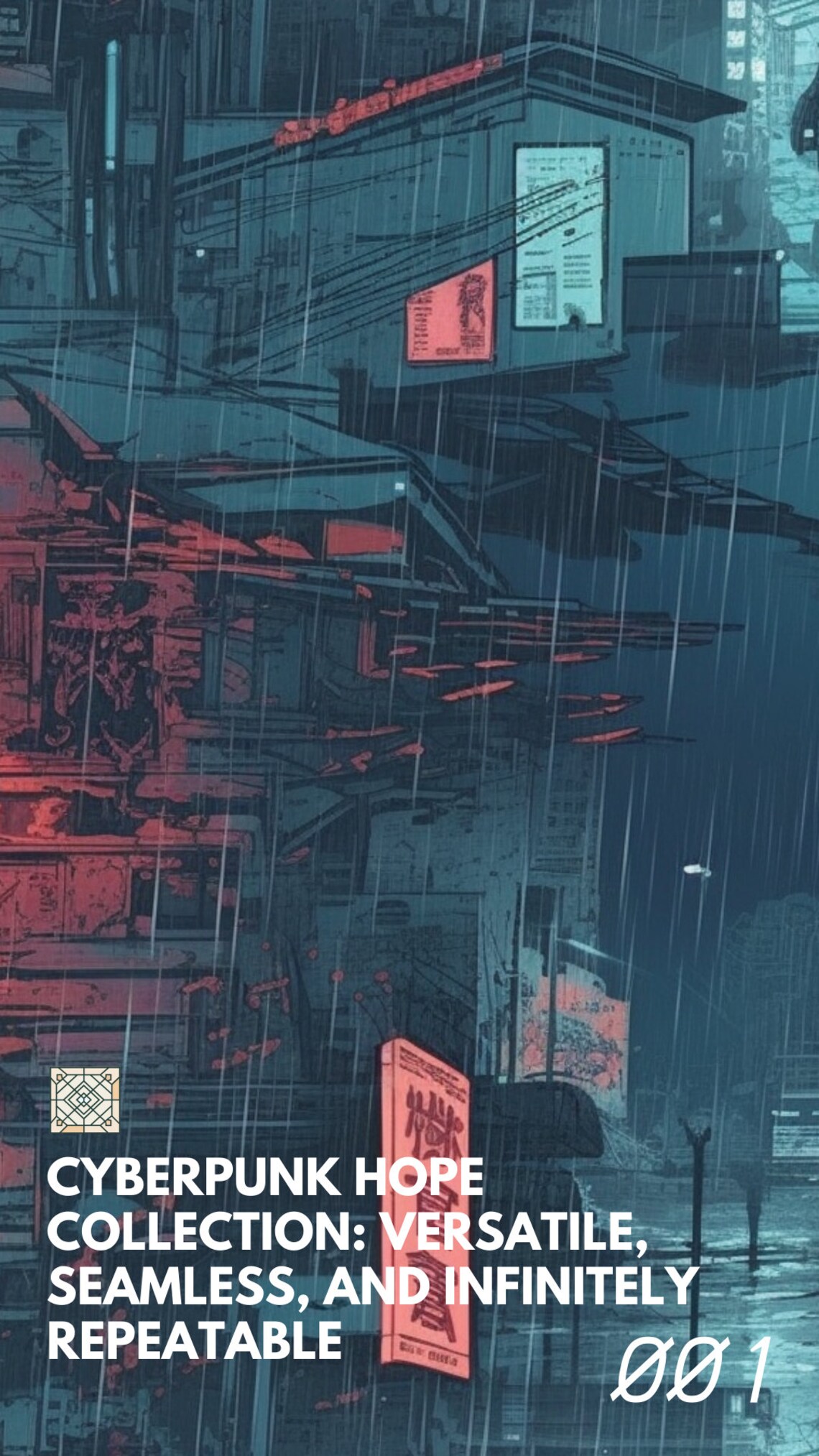 Cyberpunk Hope Collection -- Seamless Pattern, Seamless File ...