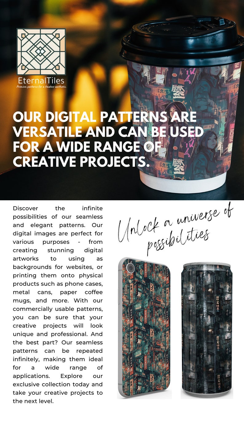 Urban Japan Graffiti Collection Seamless Pattern, Seamless Design ...