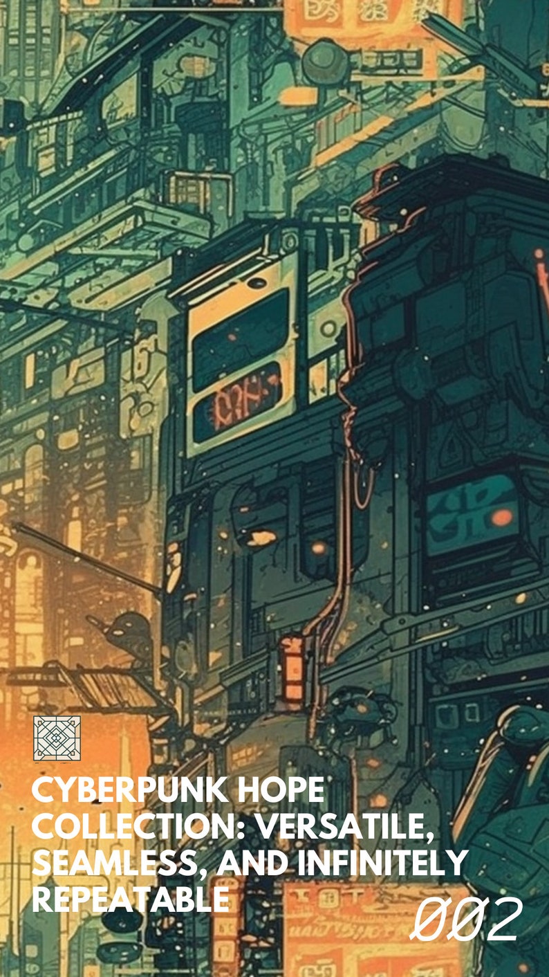 Cyberpunk Hope Collection -- Seamless Pattern, Seamless File ...