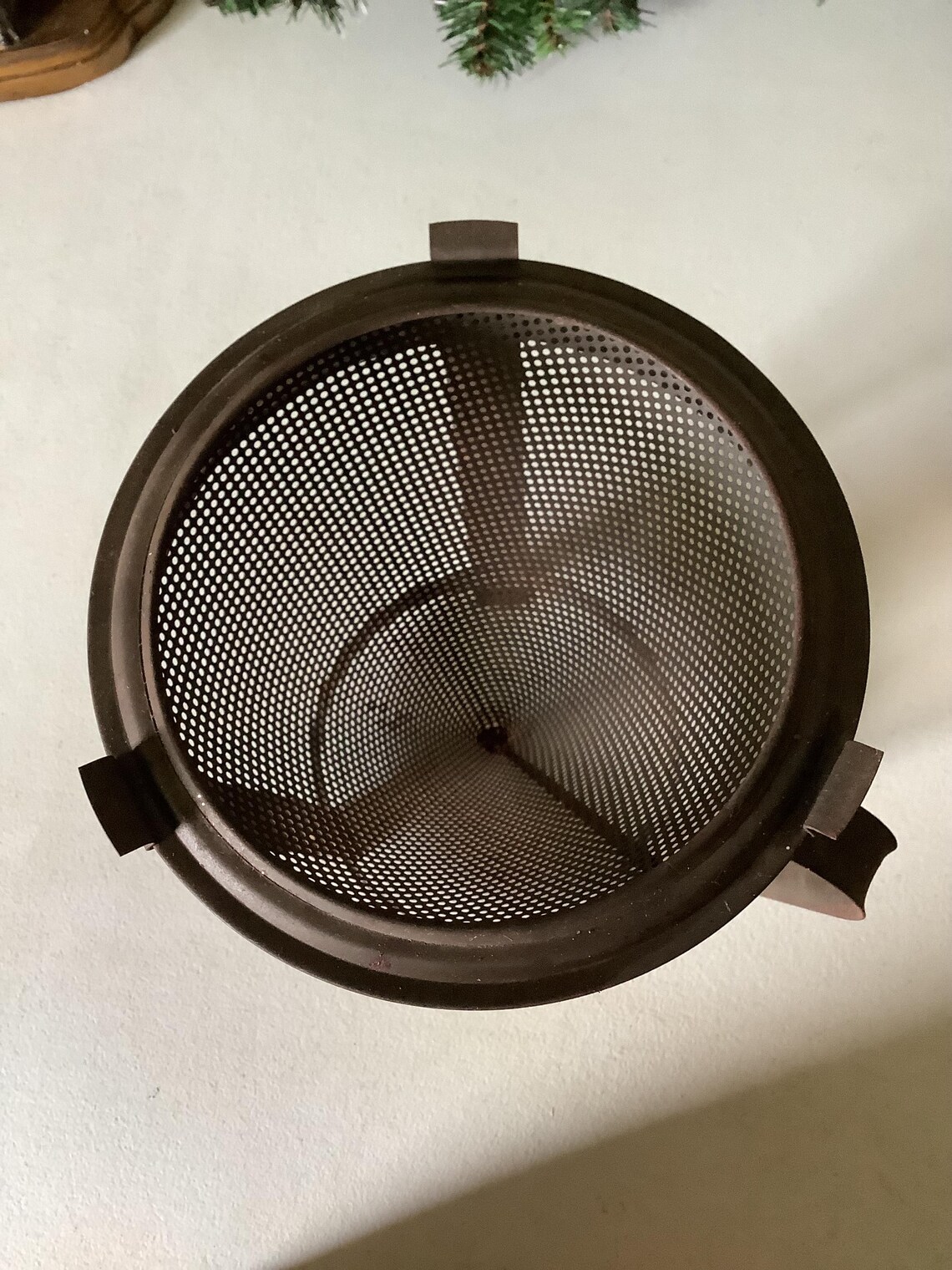 Vintage Metal Chinois Cone Shape Strainer & Pestle Primitive Kitchen ...