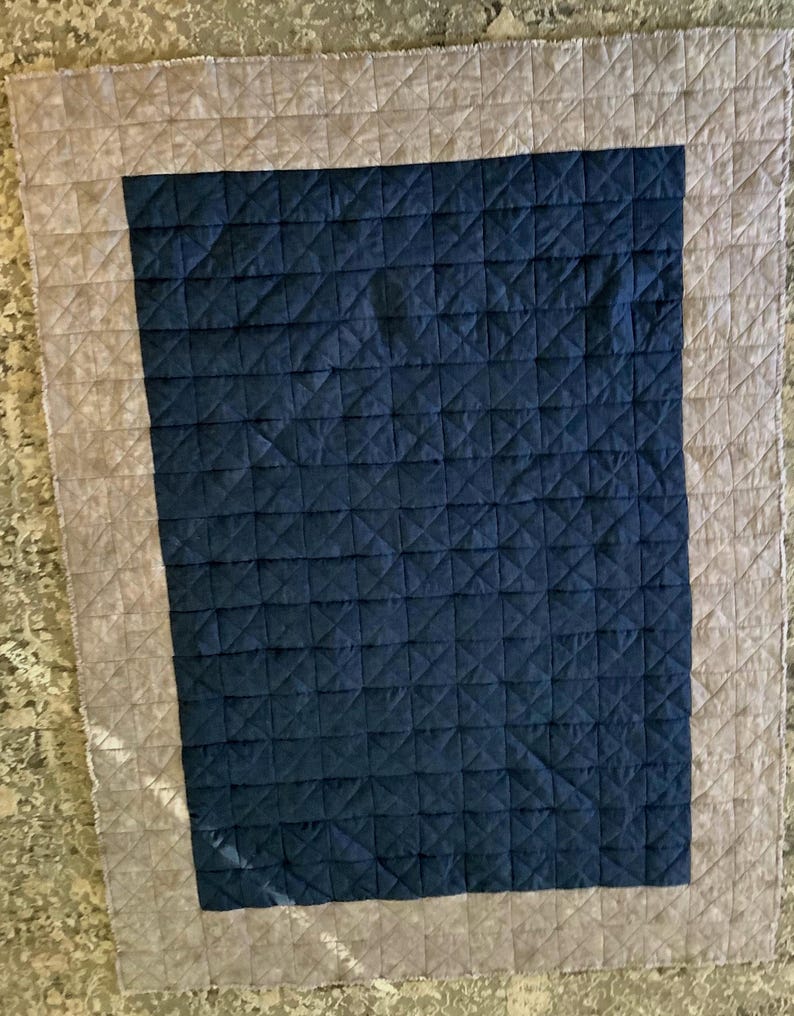 Farmhouse Rag Quilt Primitive Quilt Calico Block Quilt Cotton Quilt ...