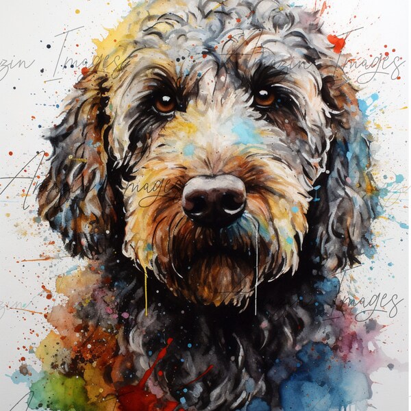Labradoodle Art - Etsy