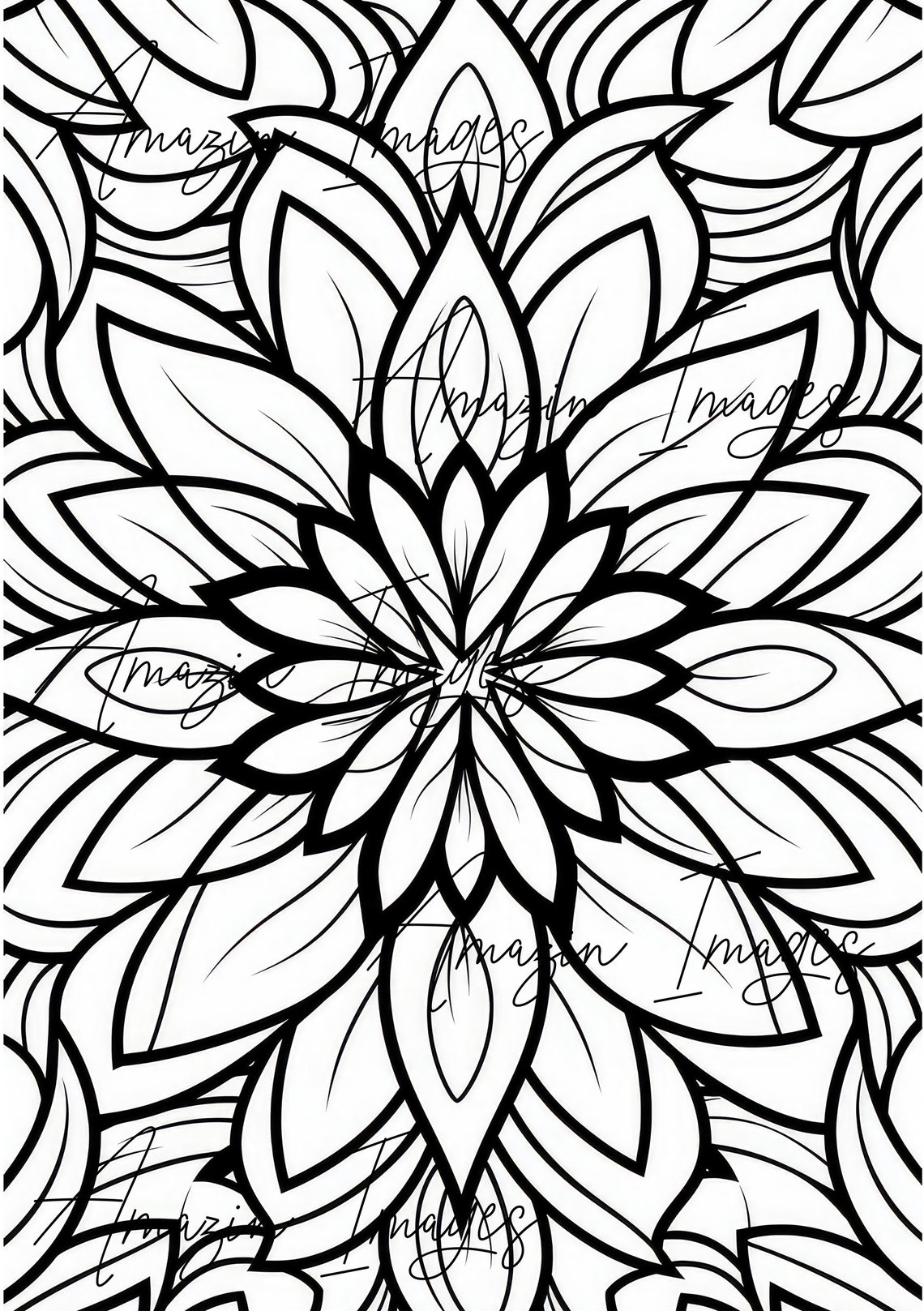 Printable Mandala Pattern Coloring Pages for Adults Mandala Coloring ...