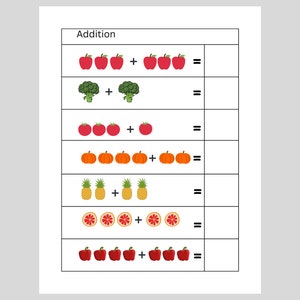 Basic Mathematics Worksheets Workbook for Home School 50 Pages Instant Download Digital Print - Etsy