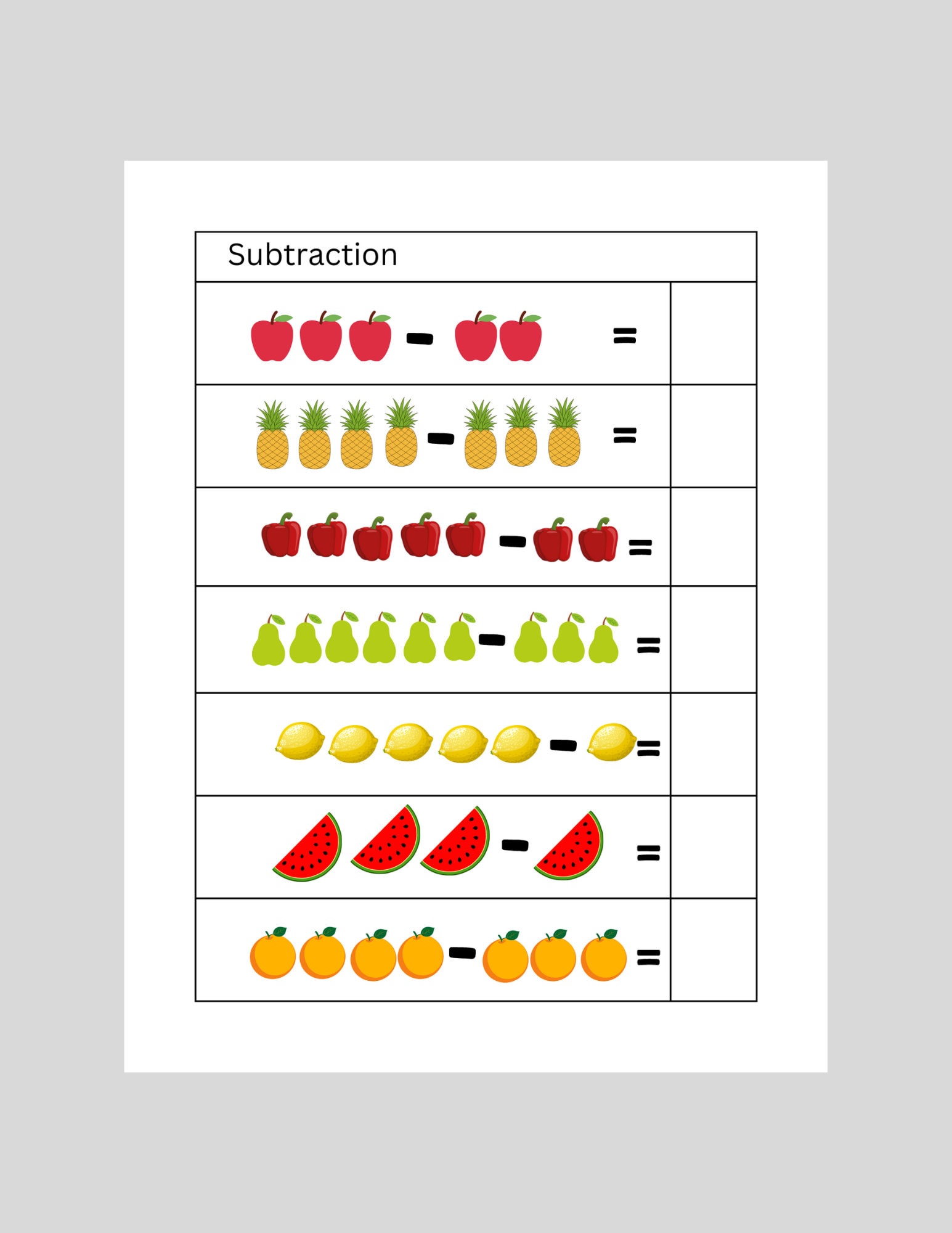 Basic Mathematics Worksheets Workbook for Home School 50 Pages Instant ...