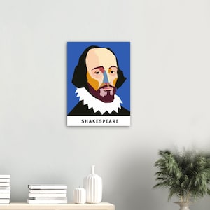 William Shakespeare Poster || Original William Shakespeare Portrait ...