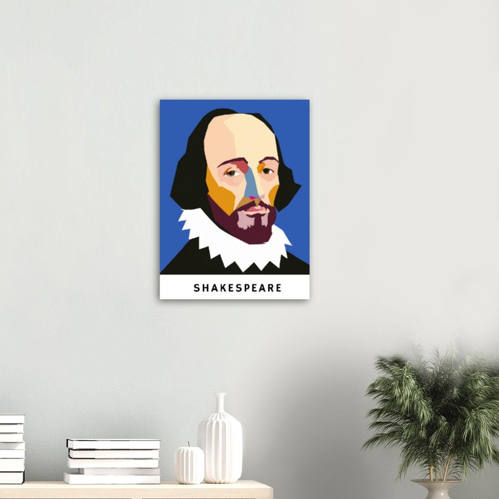 William Shakespeare Poster || Original William Shakespeare Portrait ...