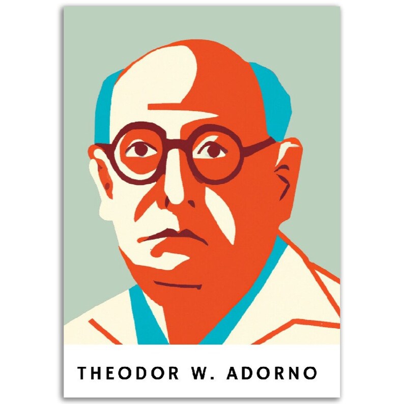 Theodor W. Adorno Poster || Original Theodor W. Adorno Portrait Wall ...