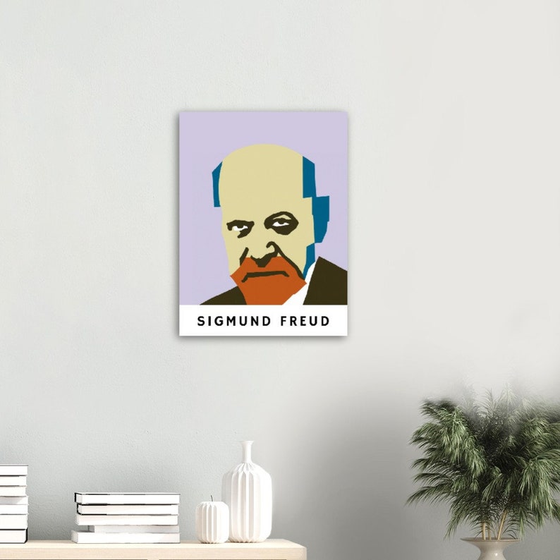 Sigmund Freud Poster || Original Sigmund Freud Portrait Wall Art ...