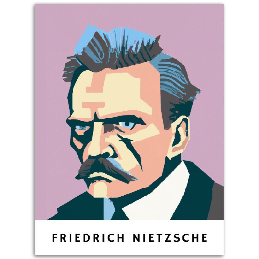 Friedrich Nietzsche Poster || Original Friedrich Nietzsche Portrait ...