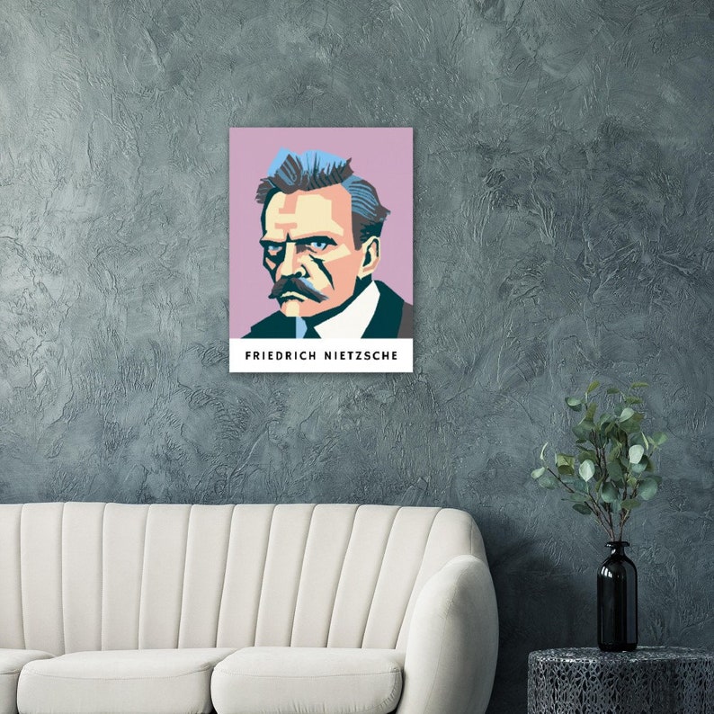 Friedrich Nietzsche Poster || Original Friedrich Nietzsche Portrait ...