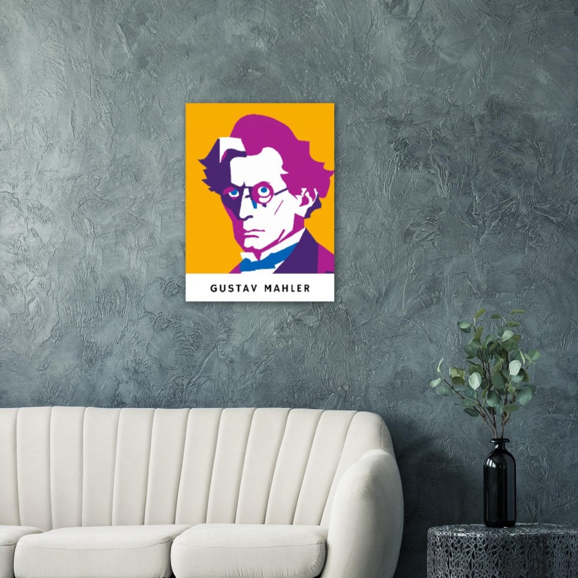 Gustav Mahler Poster || Original Gustav Mahler Portrait Wall Art ...