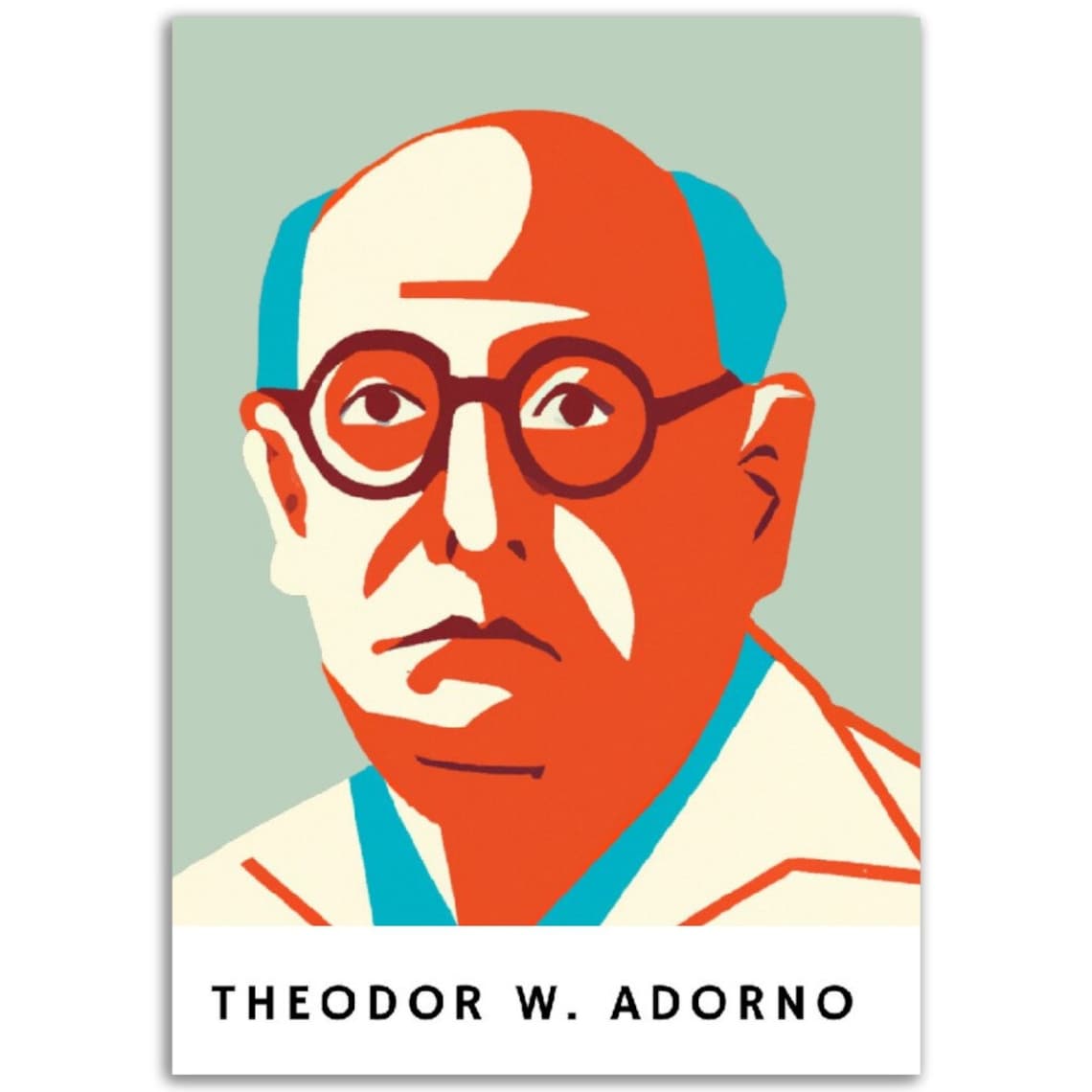 Theodor W. Adorno Poster || Original Theodor W. Adorno Portrait Wall ...