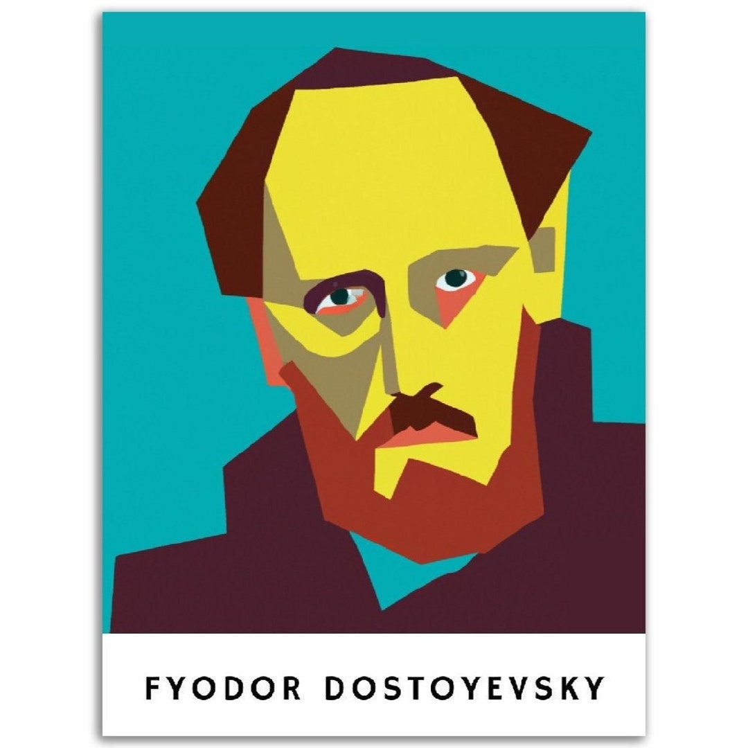 Fyodor Dostoyevsky Poster || Original Fyodor Dostoyevsky Portrait Wall ...
