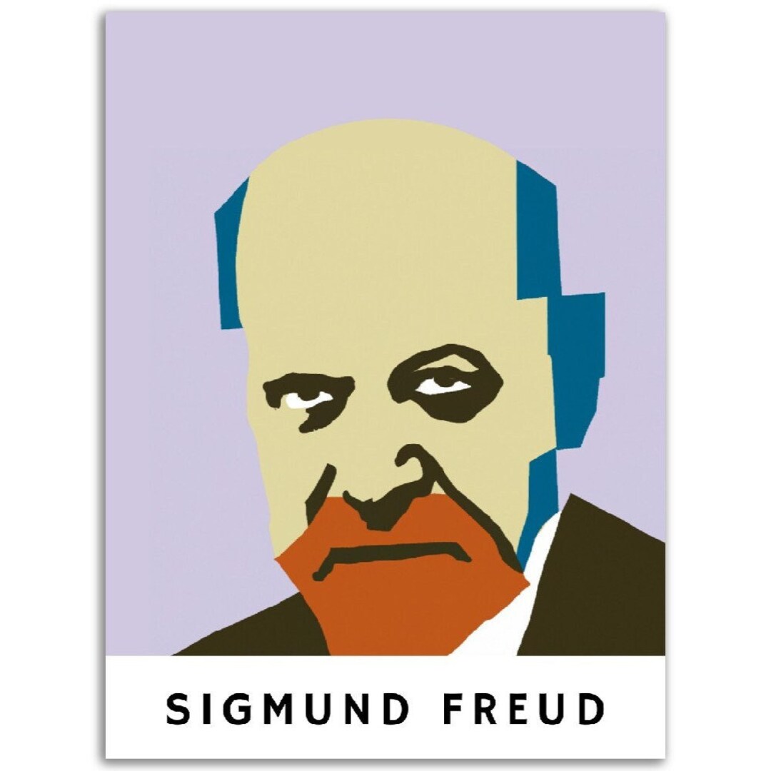 Sigmund Freud Poster || Original Sigmund Freud Portrait Wall Art ...