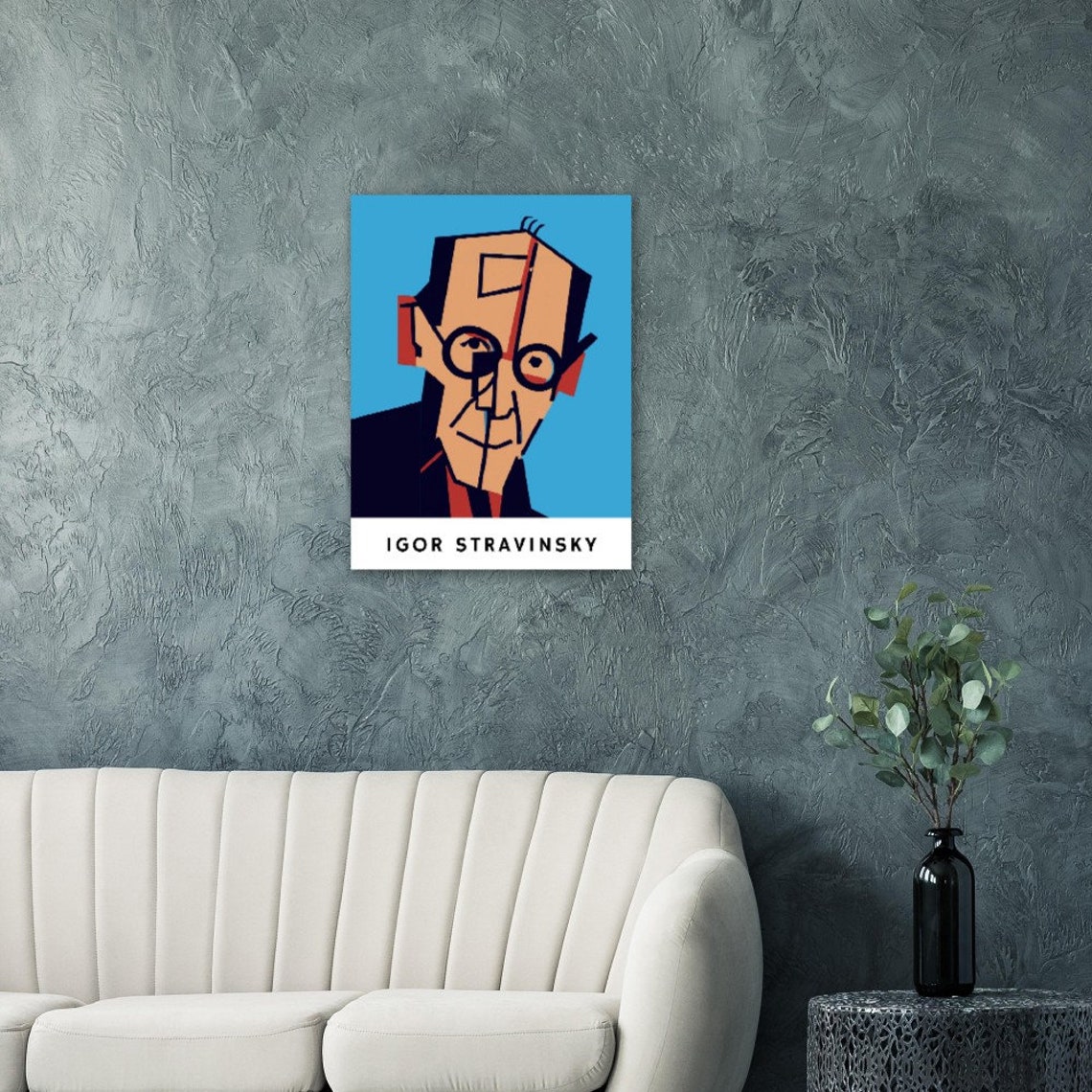 Igor Stravinsky Poster || Original Igor Stravinsky Portrait Wall Art ...