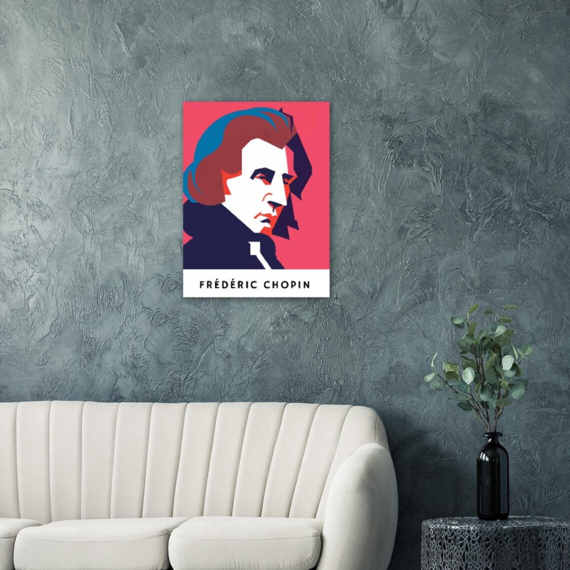 Fédéric Chopin Poster || Original Fédéric Chopin Portrait Wall Art ...