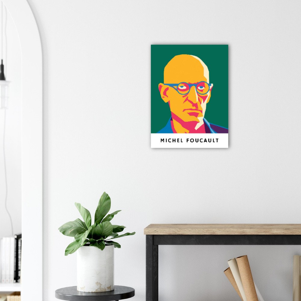 Michel Foucault Poster || Original Michel Foucault Portrait Wall Art ...