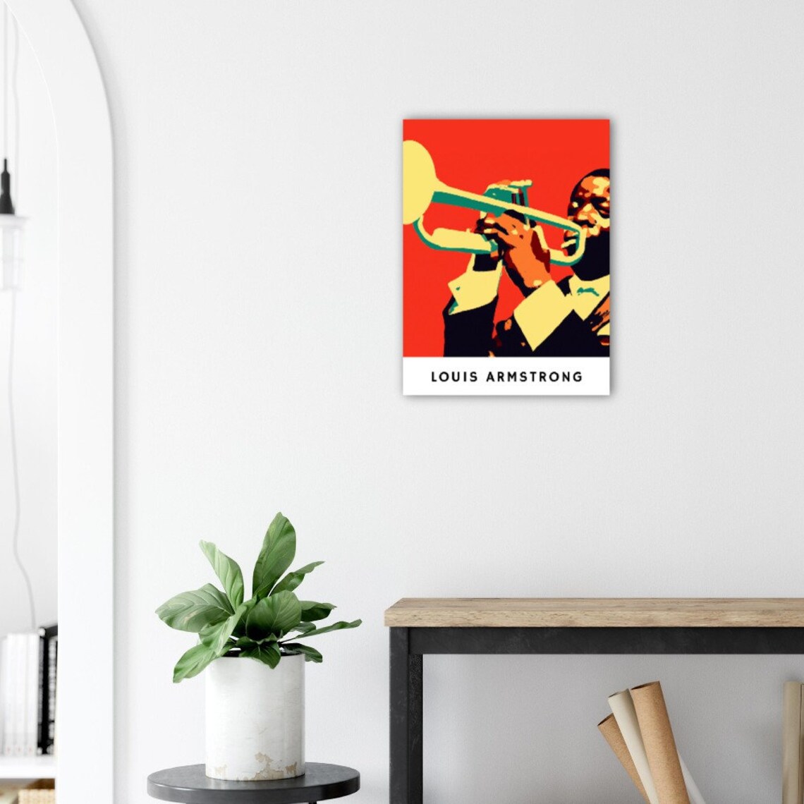 Louis Armstrong Poster || Original Louis Armstrong Portrait Wall Art ...