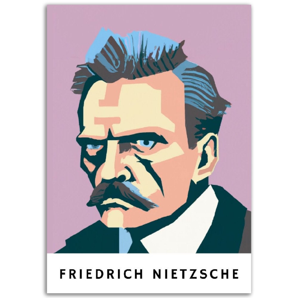 Friedrich Nietzsche Poster || Original Friedrich Nietzsche Portrait ...