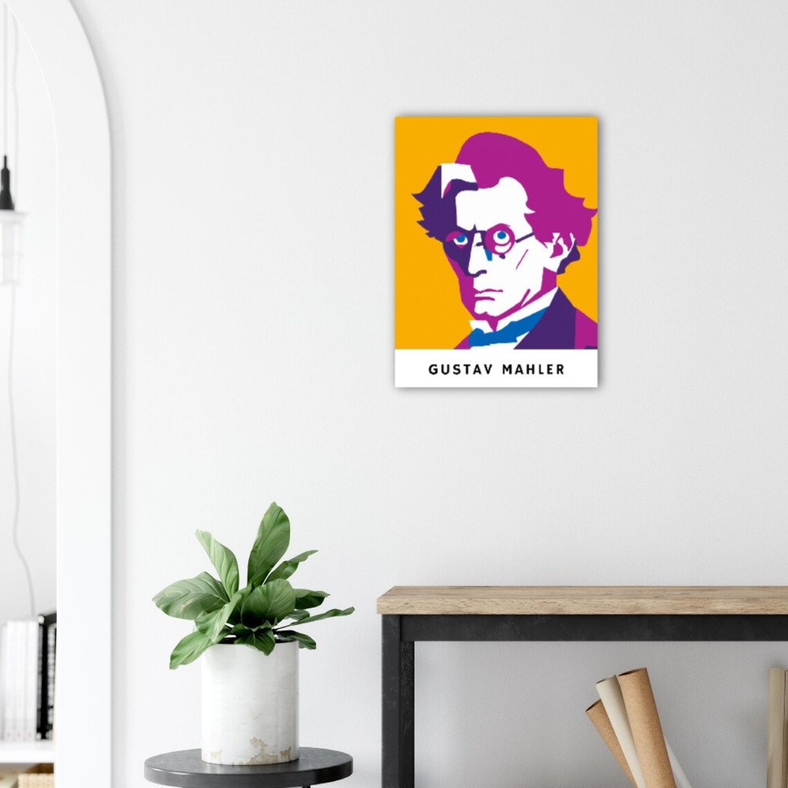 Gustav Mahler Poster || Original Gustav Mahler Portrait Wall Art ...