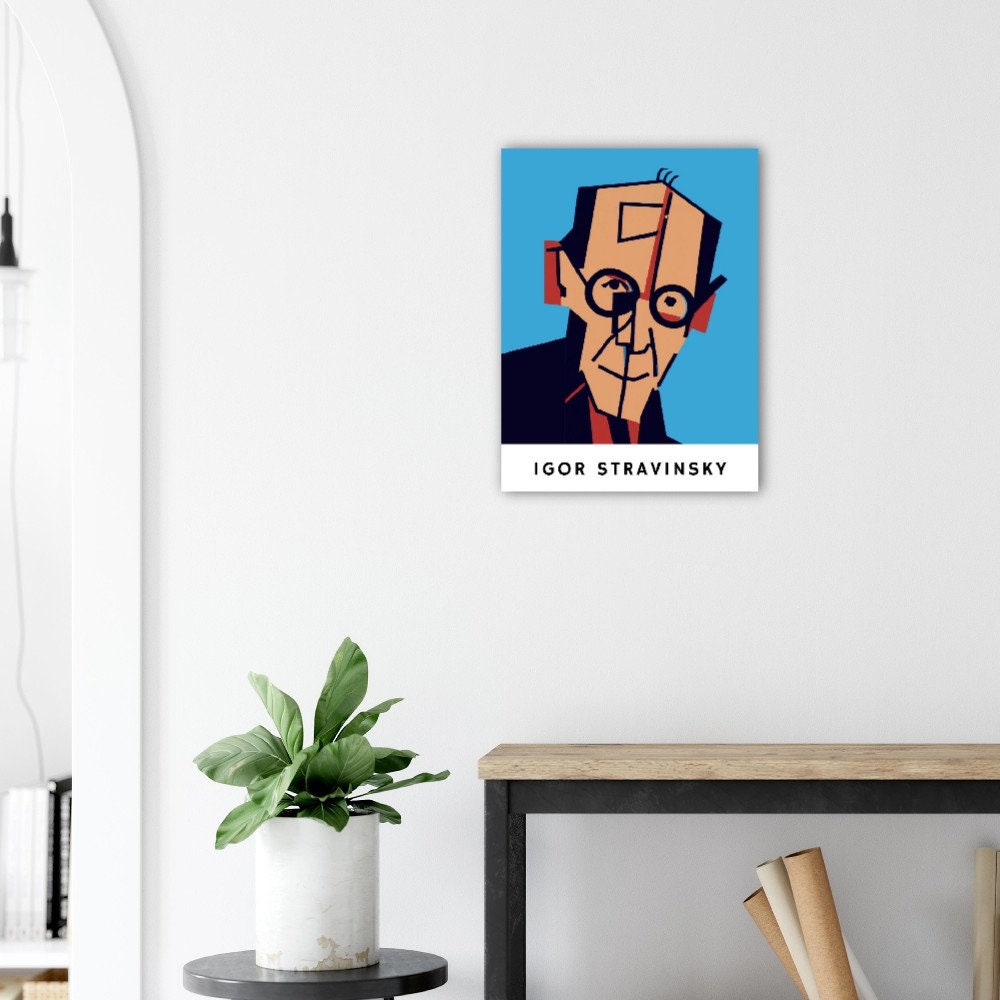 Igor Stravinsky Poster || Original Igor Stravinsky Portrait Wall Art ...