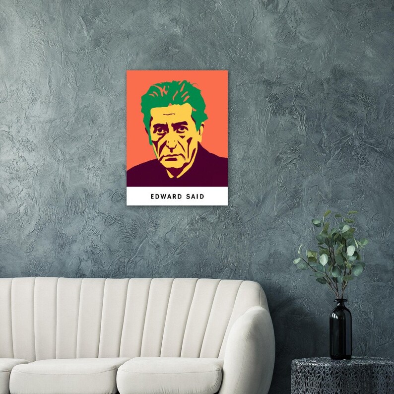 Edward Said Poster Original Edward Said Portrait Wall Art - Etsy