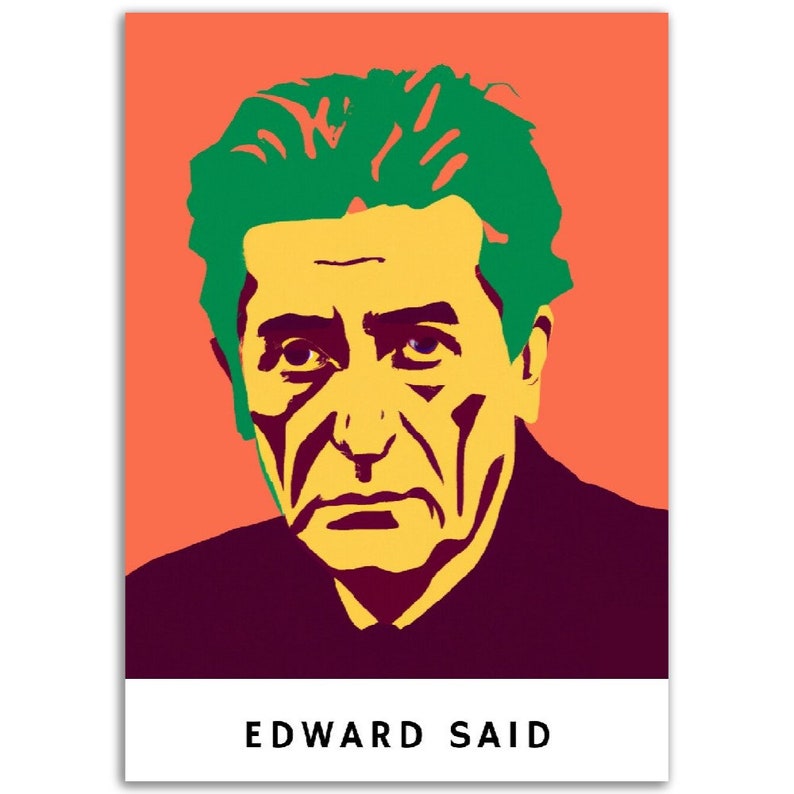 Edward Said Poster Original Edward Said Portrait Wall Art - Etsy