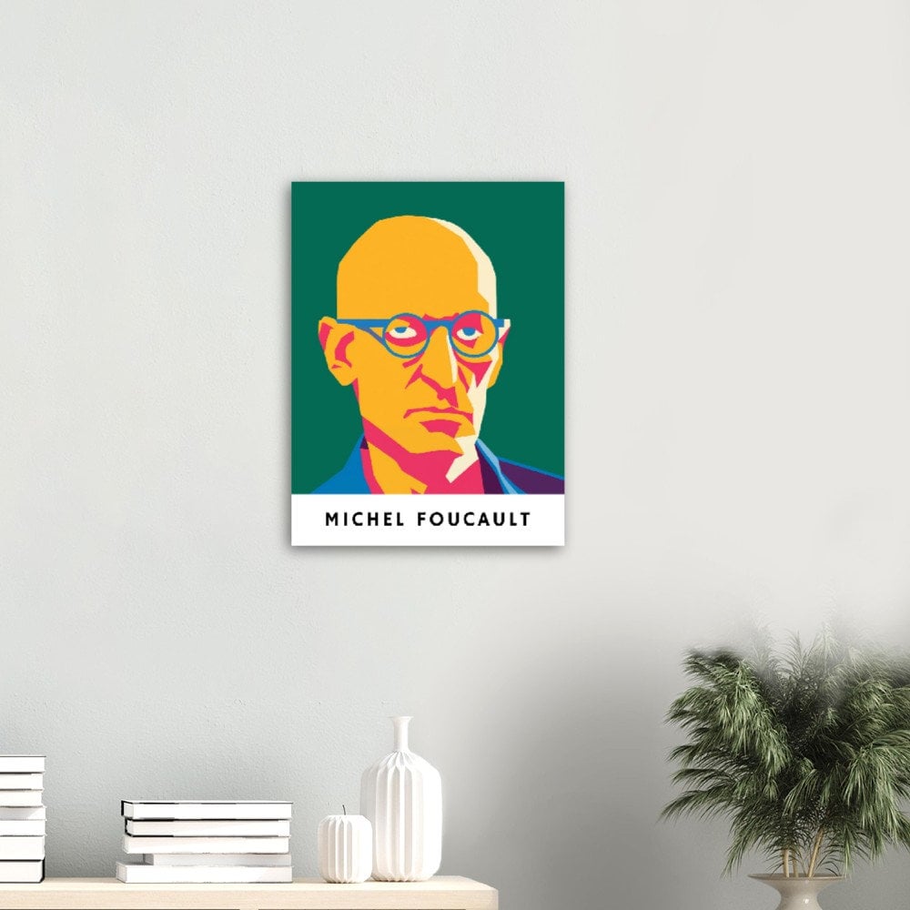 Michel Foucault Poster || Original Michel Foucault Portrait Wall Art ...