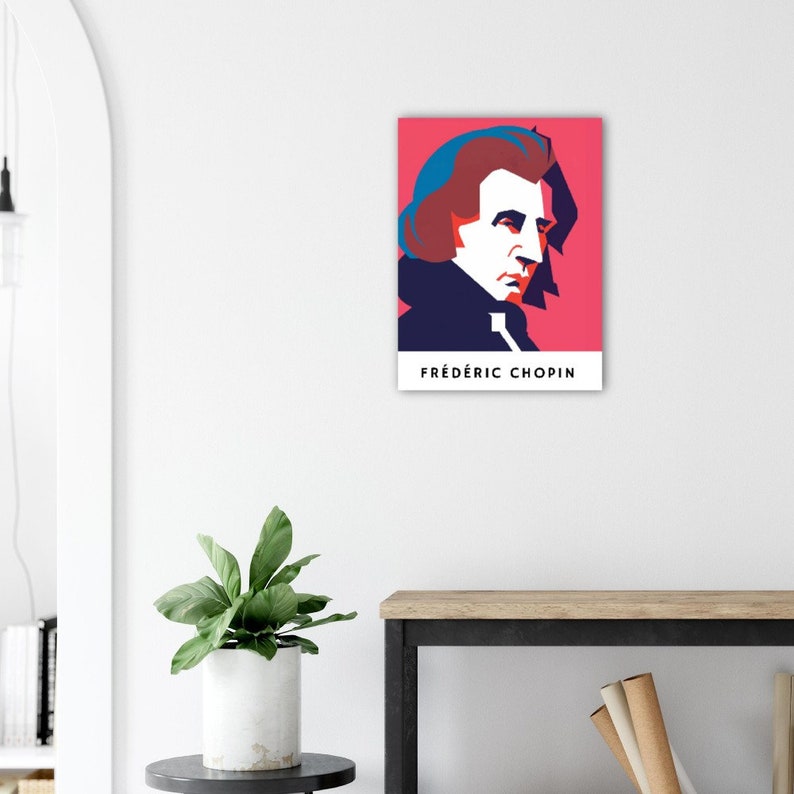 Fédéric Chopin Poster || Original Fédéric Chopin Portrait Wall Art ...