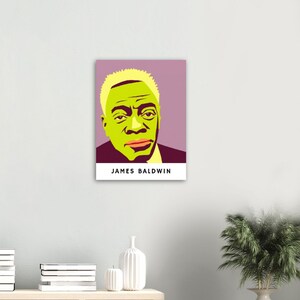 James Baldwin Poster || Original James Baldwin Portrait Wall Art ...