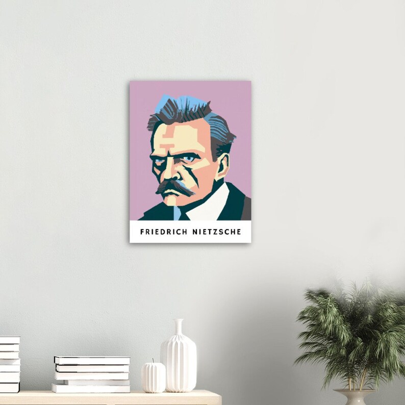 Friedrich Nietzsche Poster || Original Friedrich Nietzsche Portrait ...