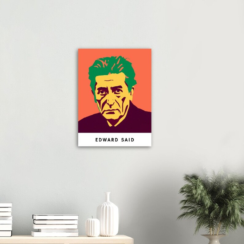 Edward Said Poster Original Edward Said Portrait Wall Art - Etsy