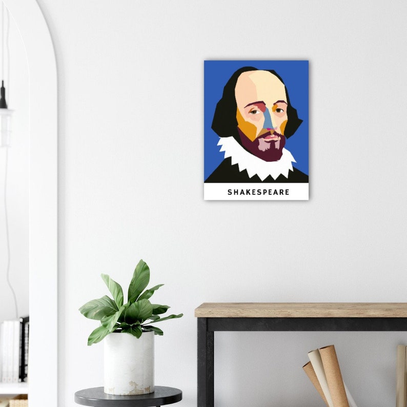 William Shakespeare Poster || Original William Shakespeare Portrait ...