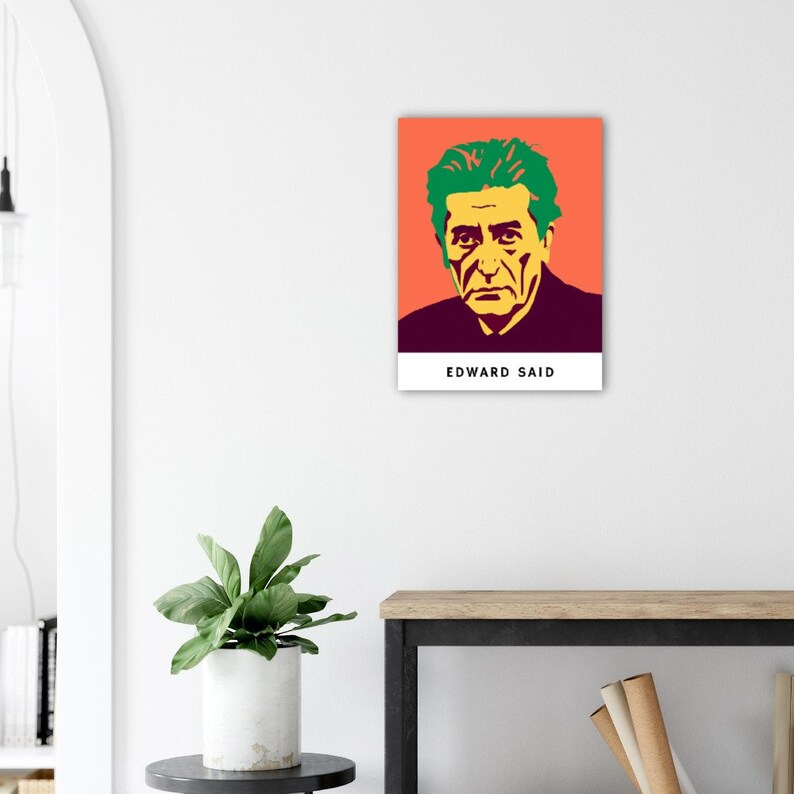 Edward Said Poster Original Edward Said Portrait Wall Art - Etsy