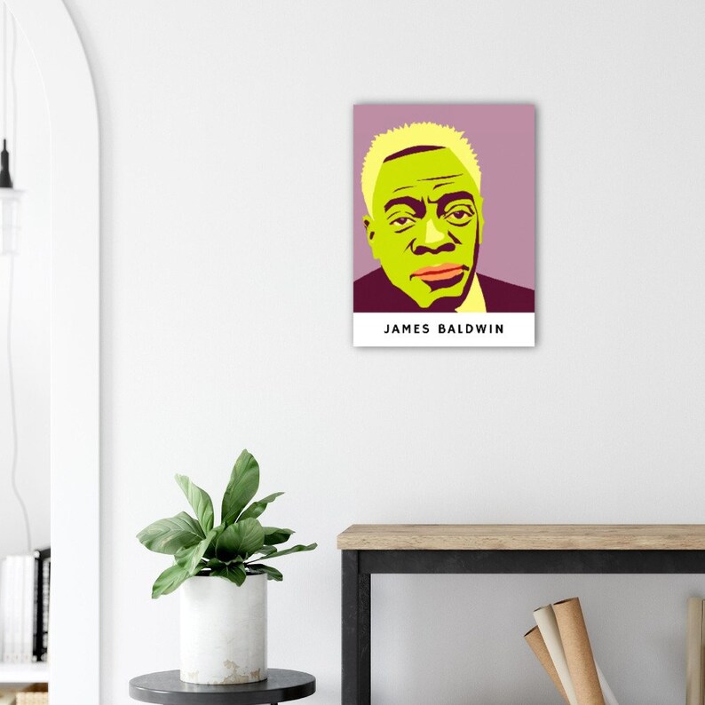 James Baldwin Poster || Original James Baldwin Portrait Wall Art ...