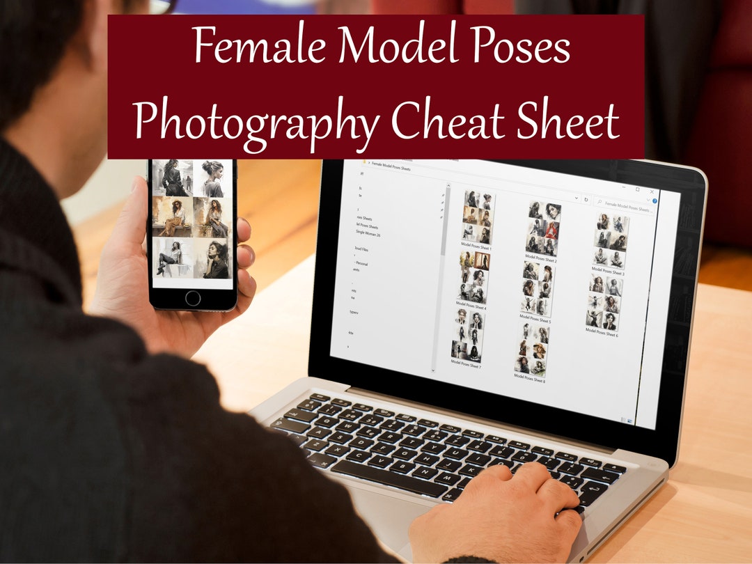 Female Model Poses Cheat Sheet Collection for Photographers - Etsy