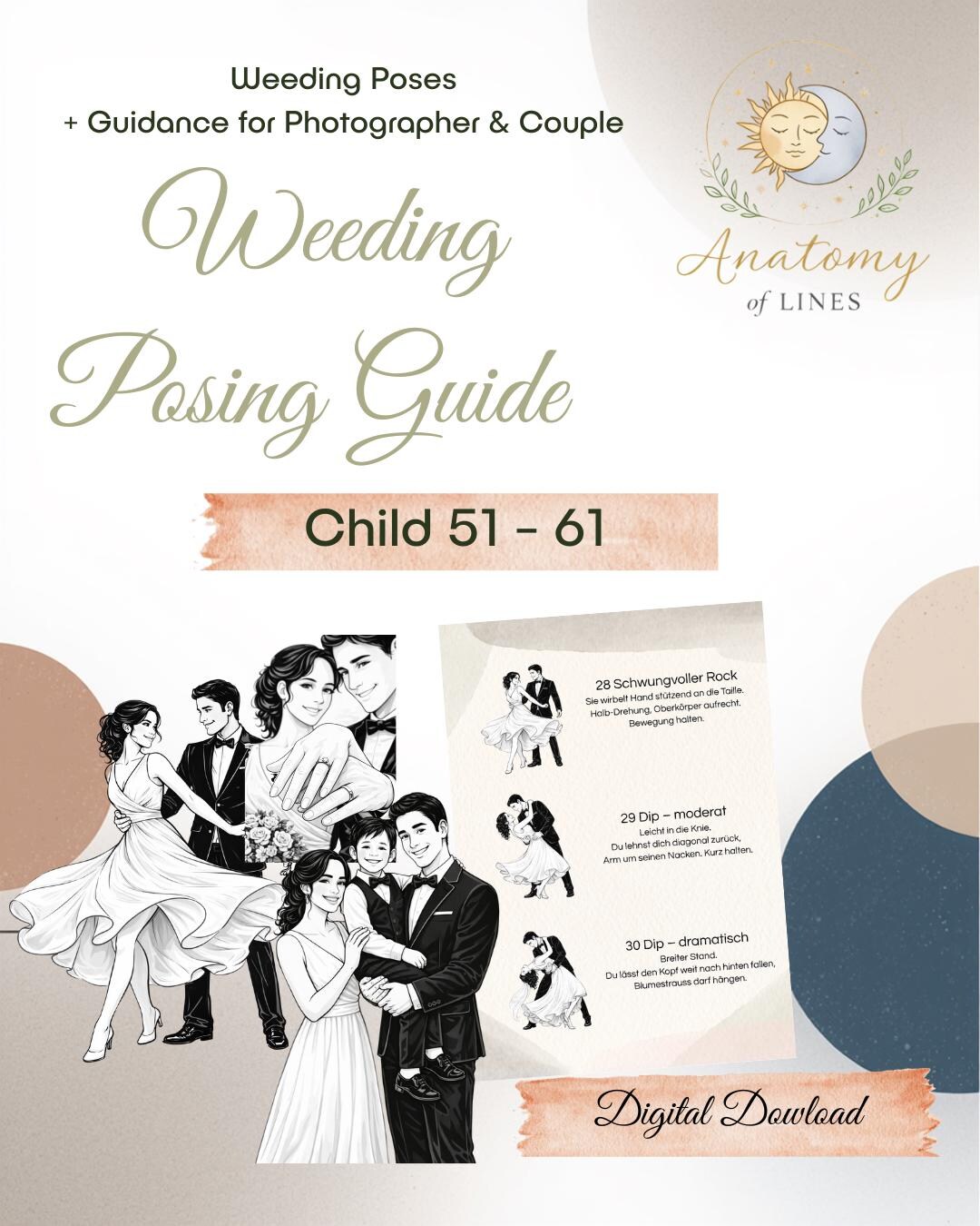 Wedding Poses 51 - 61 Children | Pose Guide + Prompts | DE + EN ...