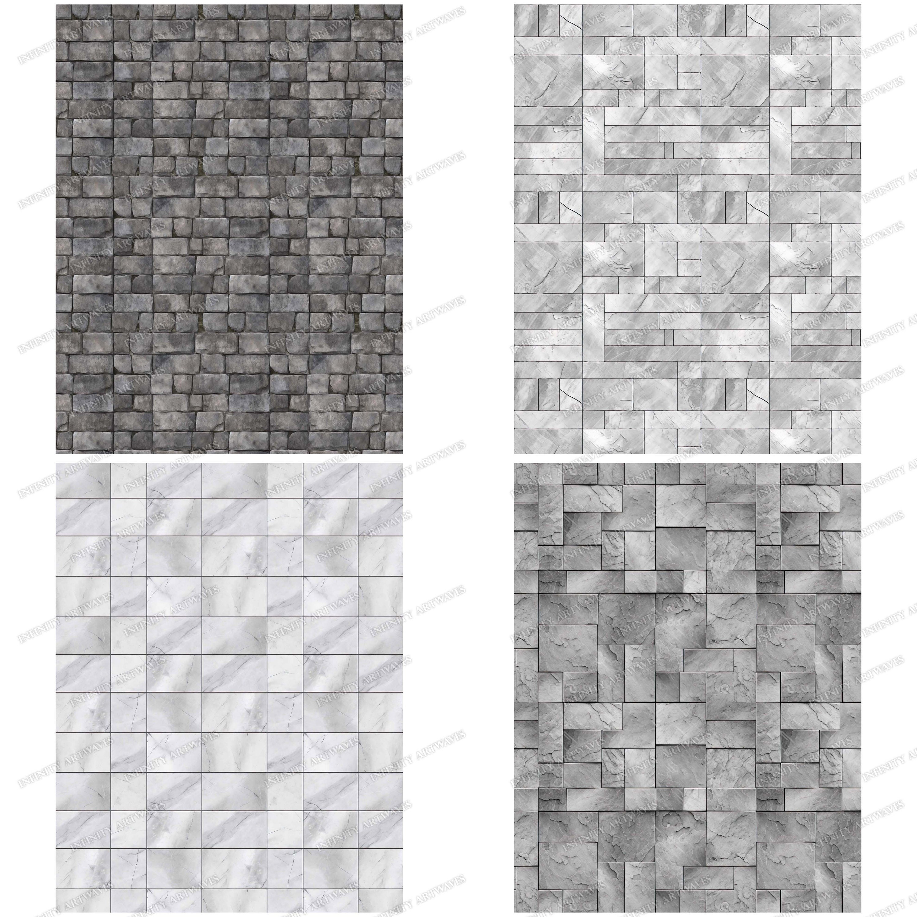 12 Stone / Rock / Concrete Background Seamless Tile Images Textures ...