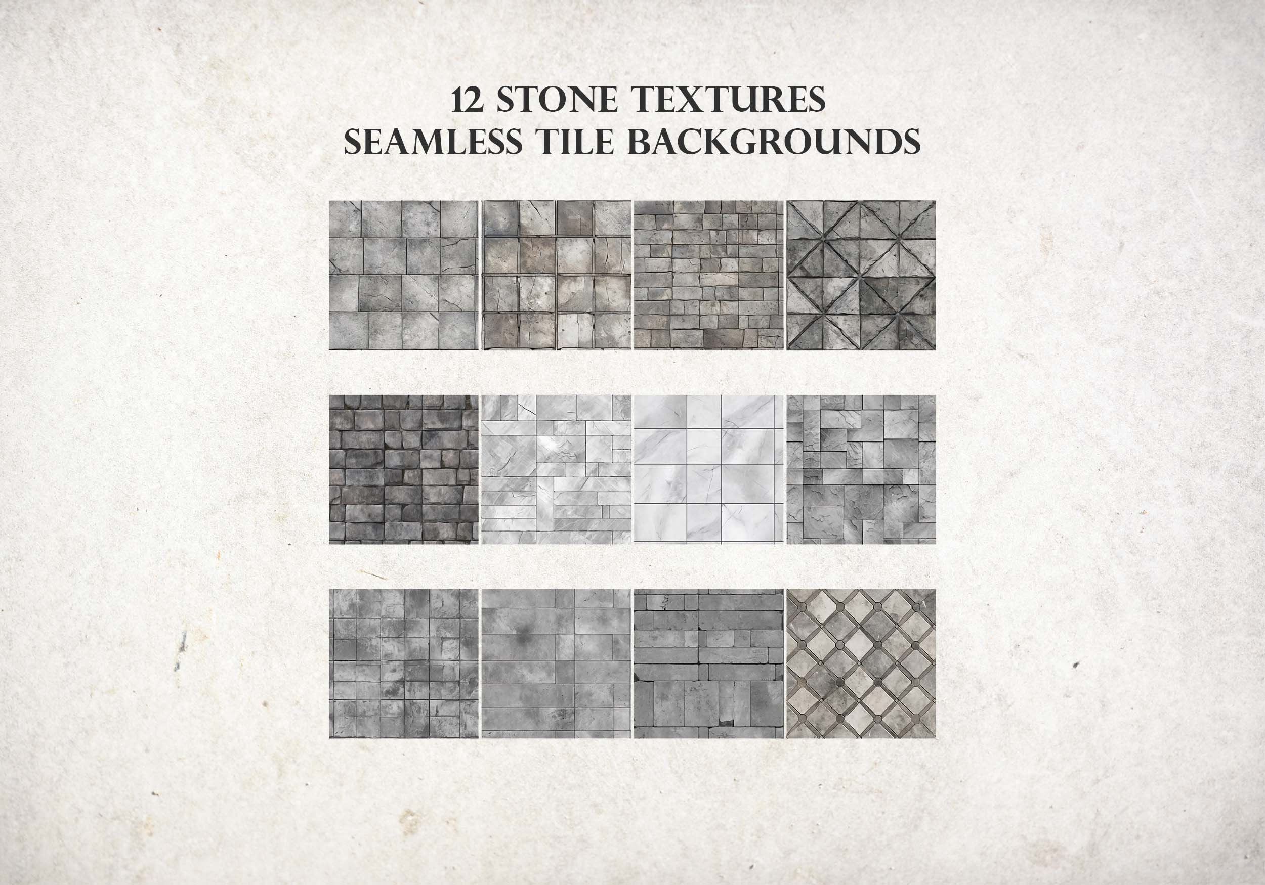 12 Stone / Rock / Concrete Background Seamless Tile Images Textures ...