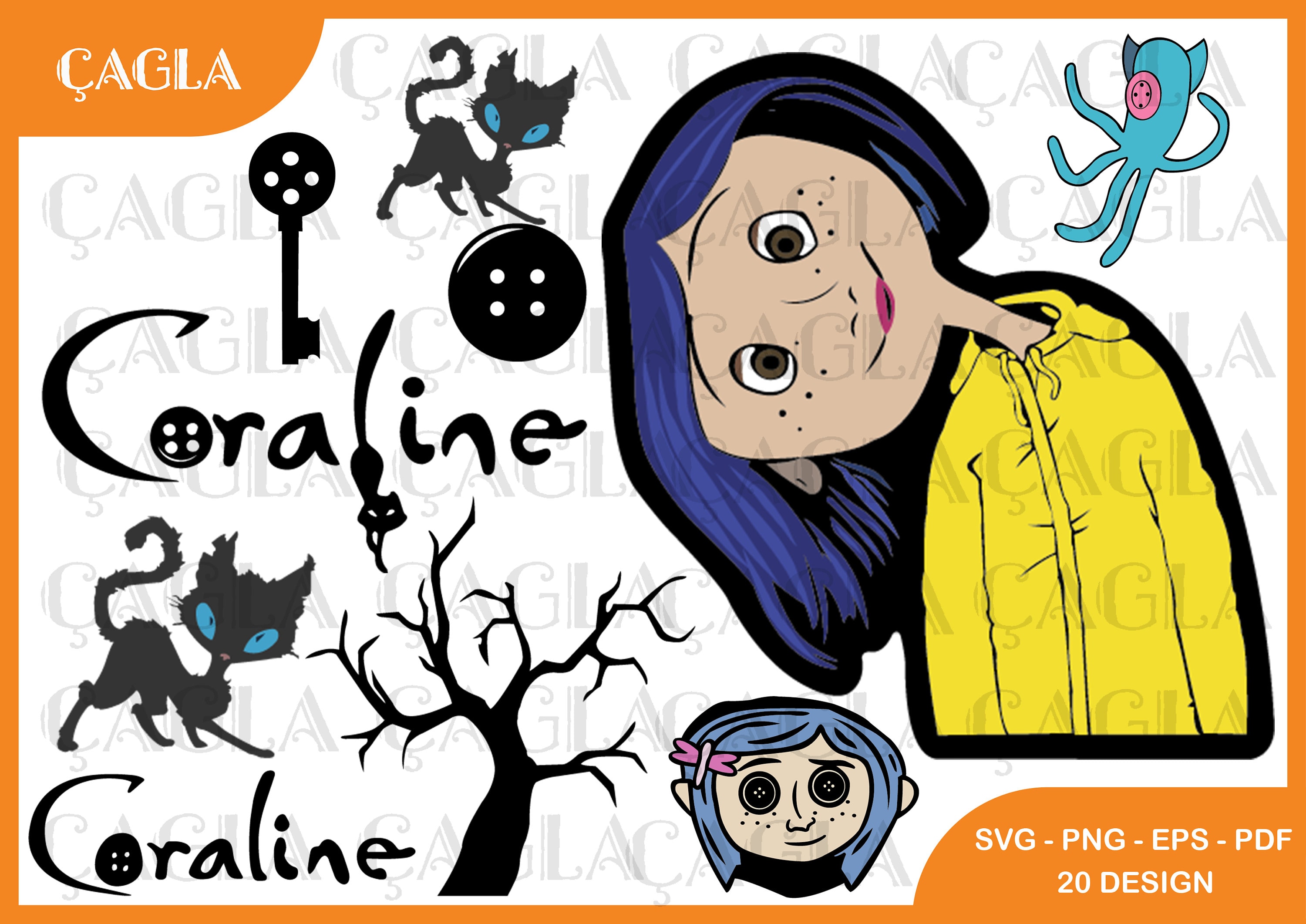 Caroline Svg Bundle // Eps Svg Pdf Png - Etsy