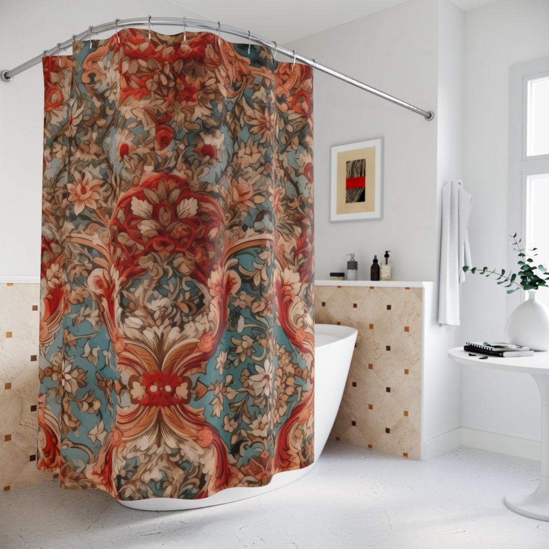 Rococo Revival Elegance Shower Curtain - Etsy