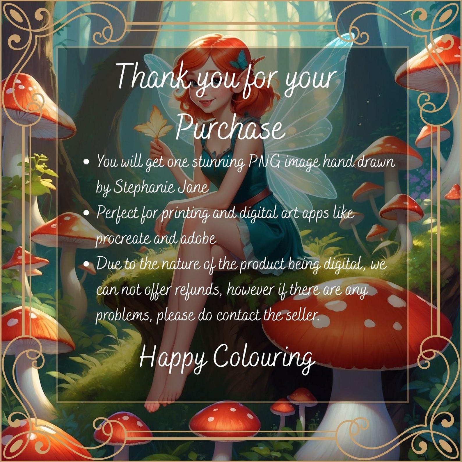 Cute Fall and Halloween Fairy Colouring Page for Kids and Teens. Fall ...