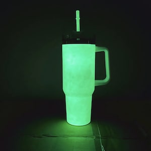 Glow in the Dark Stanley Style 40oz Tumbler - Custom Engraved Replica Stanley - Birthday Present ...