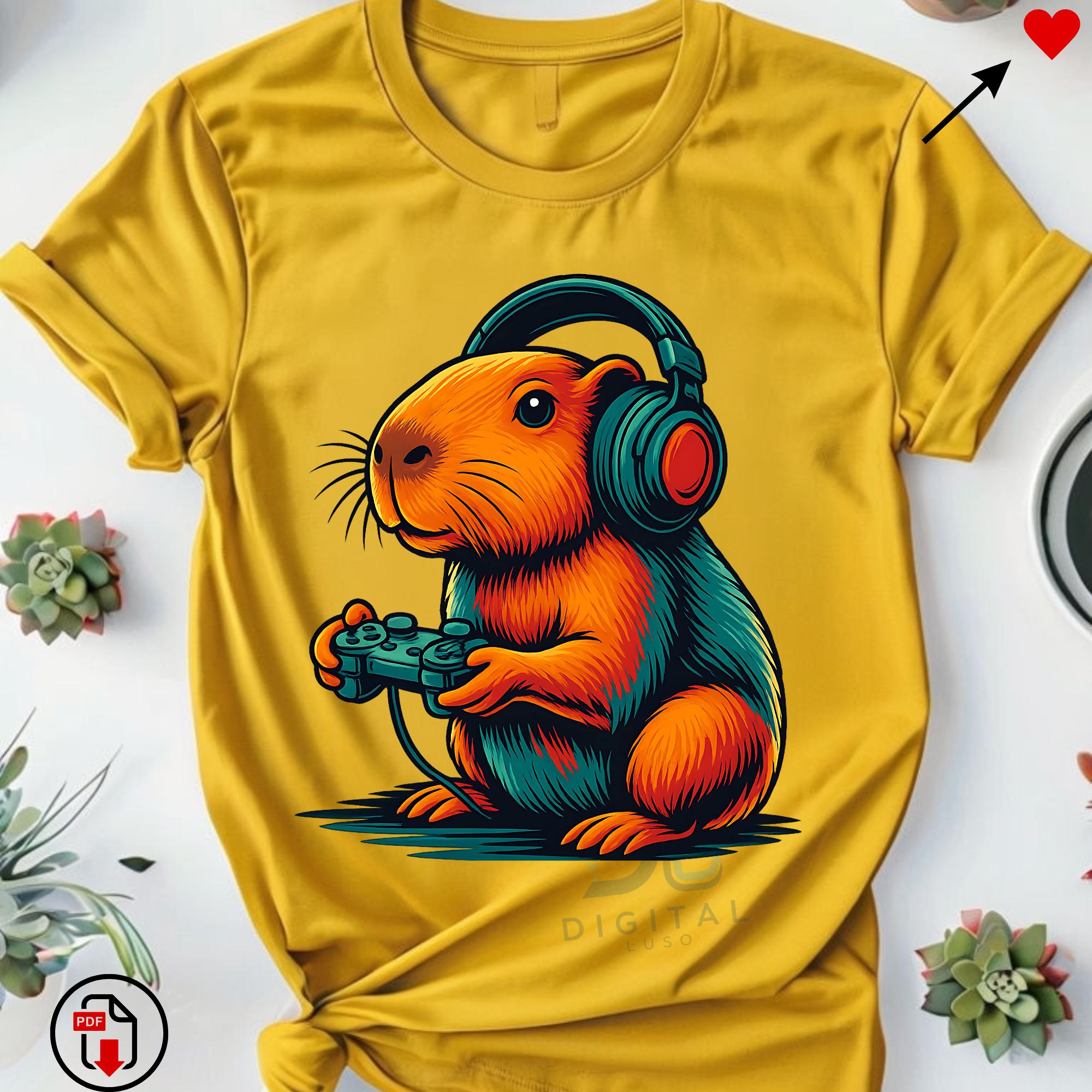 Funny Gaming Capybara PNG: Video Game Clipart (digital Download - Etsy