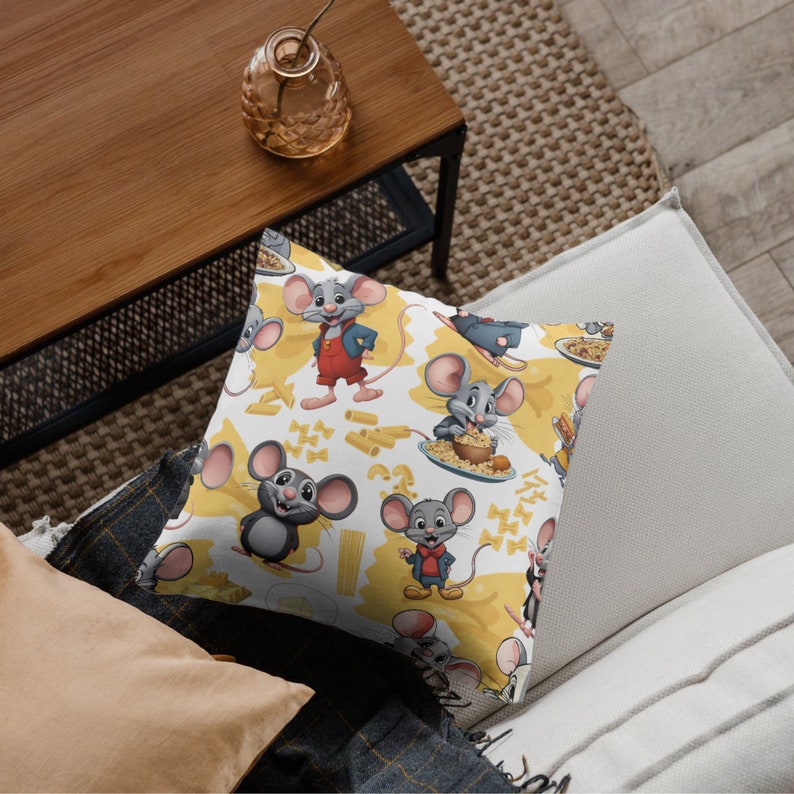 Cute Mice and Pasta Seamless Pattern PNG File for Instant Download ...